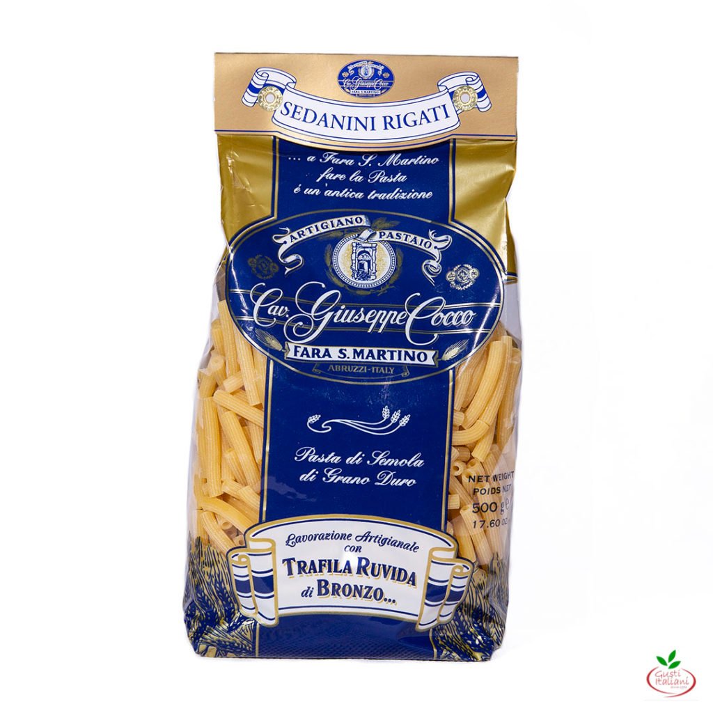 PATES COCCO SEDANI RIGATI 500g - Traiteur & restaurant italien à Cannes ...